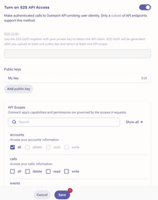 Accessing Outreach REST API from server - Development Portal | Outreach
